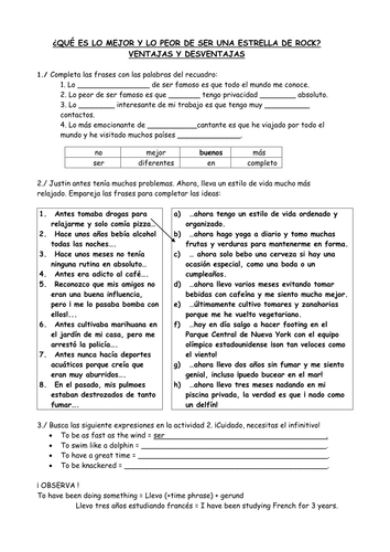 GCSE Healthy Lifestyle Rock Star Interview Writing Or Speaking ~ 20 ...
