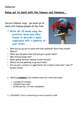GCSE Healthy Lifestyle Rock Star Interview Writing Or Speaking ~ 20 ...