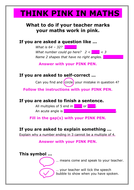 Think Pink in Maths, a guide to interactive feedback marking | Teaching ...