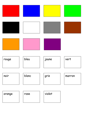 French Colours | Teaching Resources