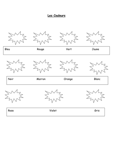 French Colours | Teaching Resources