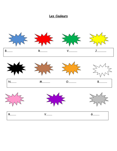 French Colours | Teaching Resources