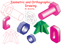 Isometric nut and bolt step by step tutorial. | Teaching Resources