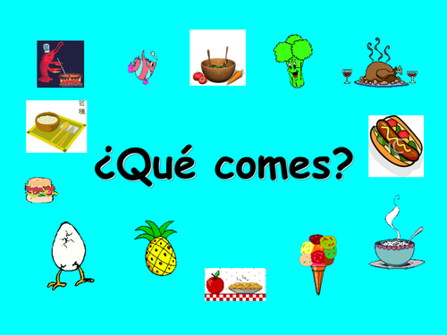 Spanish Teaching Resources. Food Types Powerpoint Presentation ...