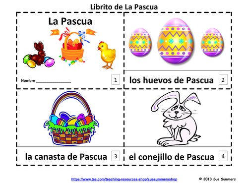 Spanish Easter Emergent Reader Booklets - La Pascua | Teaching Resources