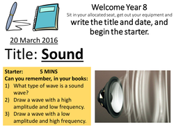 KS3 Light, Sound and Waves Whole Topic | Teaching Resources