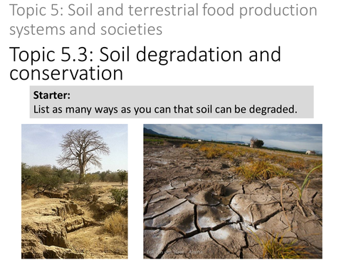 ESS Topic 5: Soil and Terrestrial Food Production Systems and Societies ...