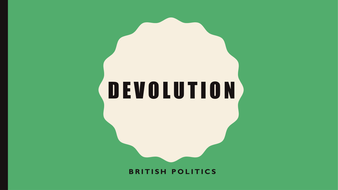 Devolution | Teaching Resources