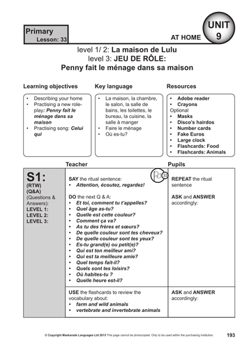 FRENCH (UNIT 7: MY HOME): Y4 - Y5: My home/ My bedroom/ Where is my ...