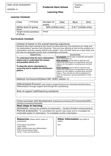 Urbanisation in Lagos | Teaching Resources