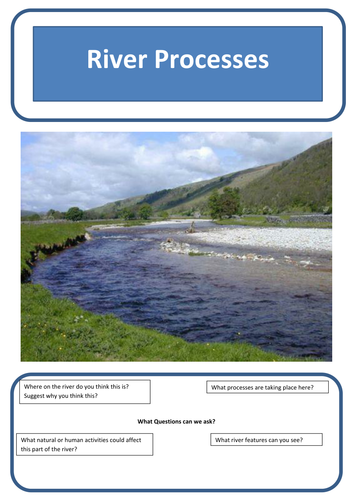 River Processes Worksheet | Teaching Resources