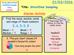 Stratified Sampling | Teaching Resources