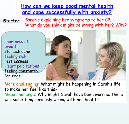 Anxiety - Mental Health PSHE | Teaching Resources