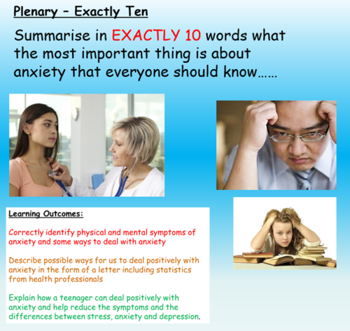 Anxiety - Mental Health PSHE | Teaching Resources