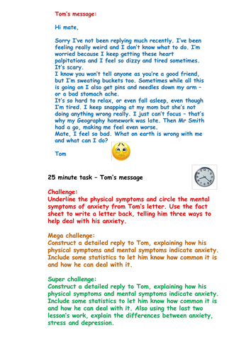 Anxiety - Mental Health PSHE | Teaching Resources