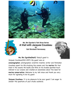 Jacques Cousteau: A Reader's Theater Script | Teaching Resources