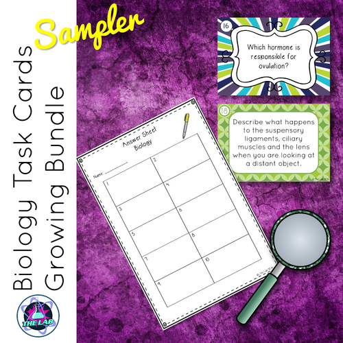 GCSE REVISION Biology Task Cards Growing Bundle FREE SAMPLER | Teaching ...