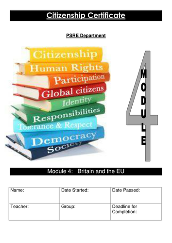 COMPLETE CITIZENSHIP COURSE KS4 4 x Student Workbooks, PPTs, Resources ...