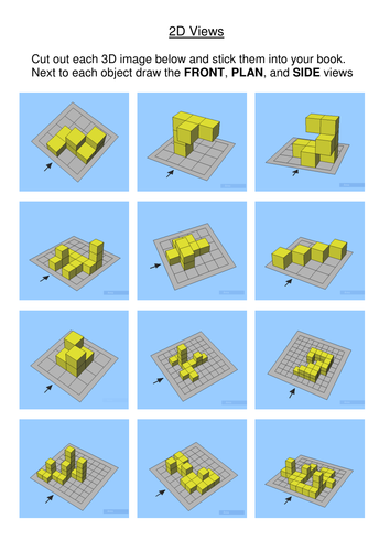 2D views of 3D objects | Teaching Resources