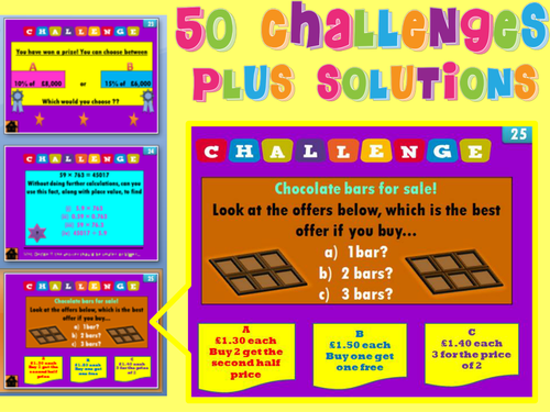 Primary Maths KS2 Puzzles and Challenges Bundle | Teaching Resources