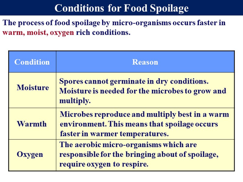 Food_3.4 Food Spoilage & Preservation | Teaching Resources