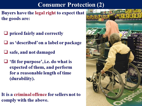 Food_4.2 Buying Food, Food Labelling & Consumer Protection | Teaching ...