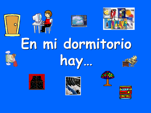 Spanish Teaching Resources. PowerPoint Presentation of Bedroom ...