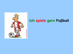 German Free Time Freizeit Ich spiele gern | Teaching Resources