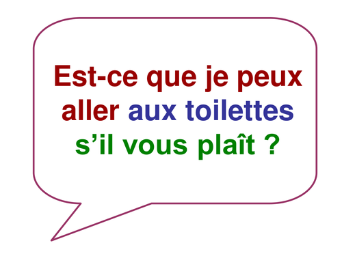 French Classroom Poster Phrases Speech Bubbles by cremeegg - Teaching ...
