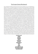Hunger Games Word Search & Crossword | Teaching Resources