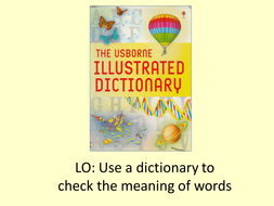 Using a dictionary and finding the meaning of words | Teaching Resources