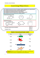 Area, Surface Area & Volume | Teaching Resources