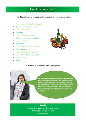 EN EL RESTAURANTE - TENGO UN PROBLEMA - EN EL MERCADO (REVISION ...