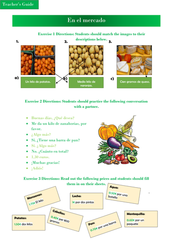 EN EL RESTAURANTE - TENGO UN PROBLEMA - EN EL MERCADO (REVISION ...