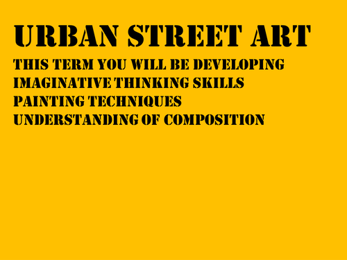 Urban Street Art Scheme of Work | Teaching Resources