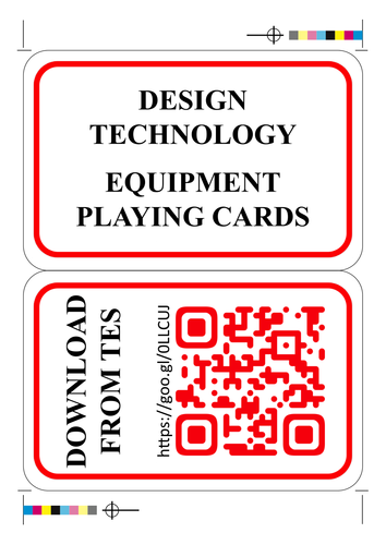 Design Technology Equipment Playing Cards | Teaching Resources