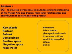 Year 9 Photography Portrait Scheme of Work | Teaching Resources