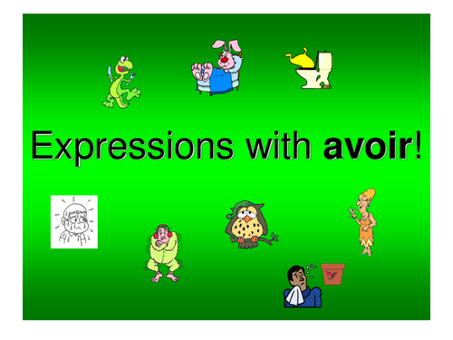 French Teaching Resources: PowerPoint Presentation: Expressions with ...