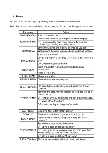 PE - Warm Up and Cool Down Activities | Teaching Resources