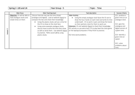 2016 Maths mastery ks2 time planning (high ability ks1) | Teaching ...