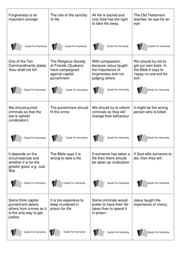 Religion and the State Revision Game Religious Studies GCSE Cards For ...