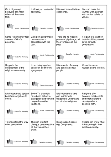 Religious Expression Religious Studies Revision Game GCSE Cards For ...