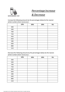 Key Stage 3, Year 7 and 8, maths worksheets | Teaching Resources