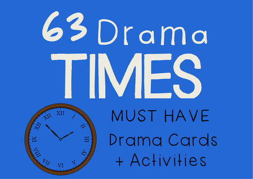 TIME PERIODS / SETTINGS (Drama / English Cards + Suggested Drama ...