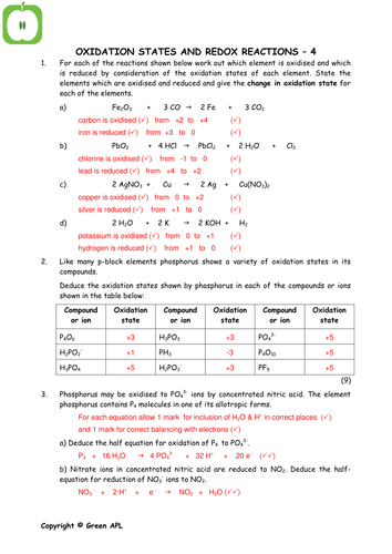 Chemistry revision: Post 16 Redox and Electrochemistry | Teaching Resources