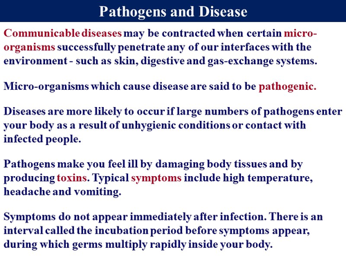 BioA_4.1.1 Pathogens & Disease - Introduction | Teaching Resources