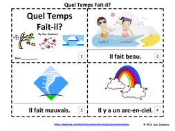 French Weather Version II - 2 Emergent Reader Booklets | Teaching Resources