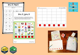 Phonics Phase2/3 Roll It Spell It | Teaching Resources
