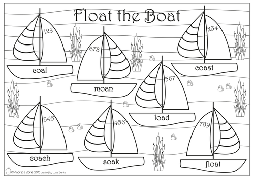 oa Phonics Game 'Float the Boat' | Teaching Resources