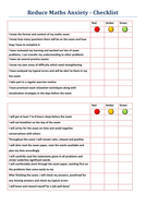 Reduce Maths Anxiety | Teaching Resources
